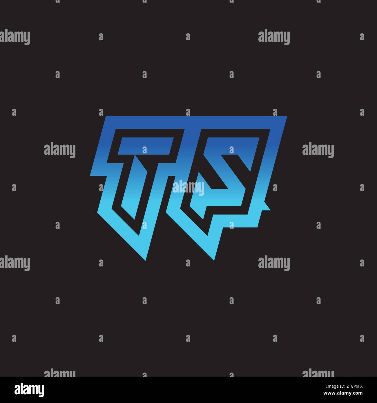 TS initial inspiration logo design esport and gaming clan ideas Stock ...