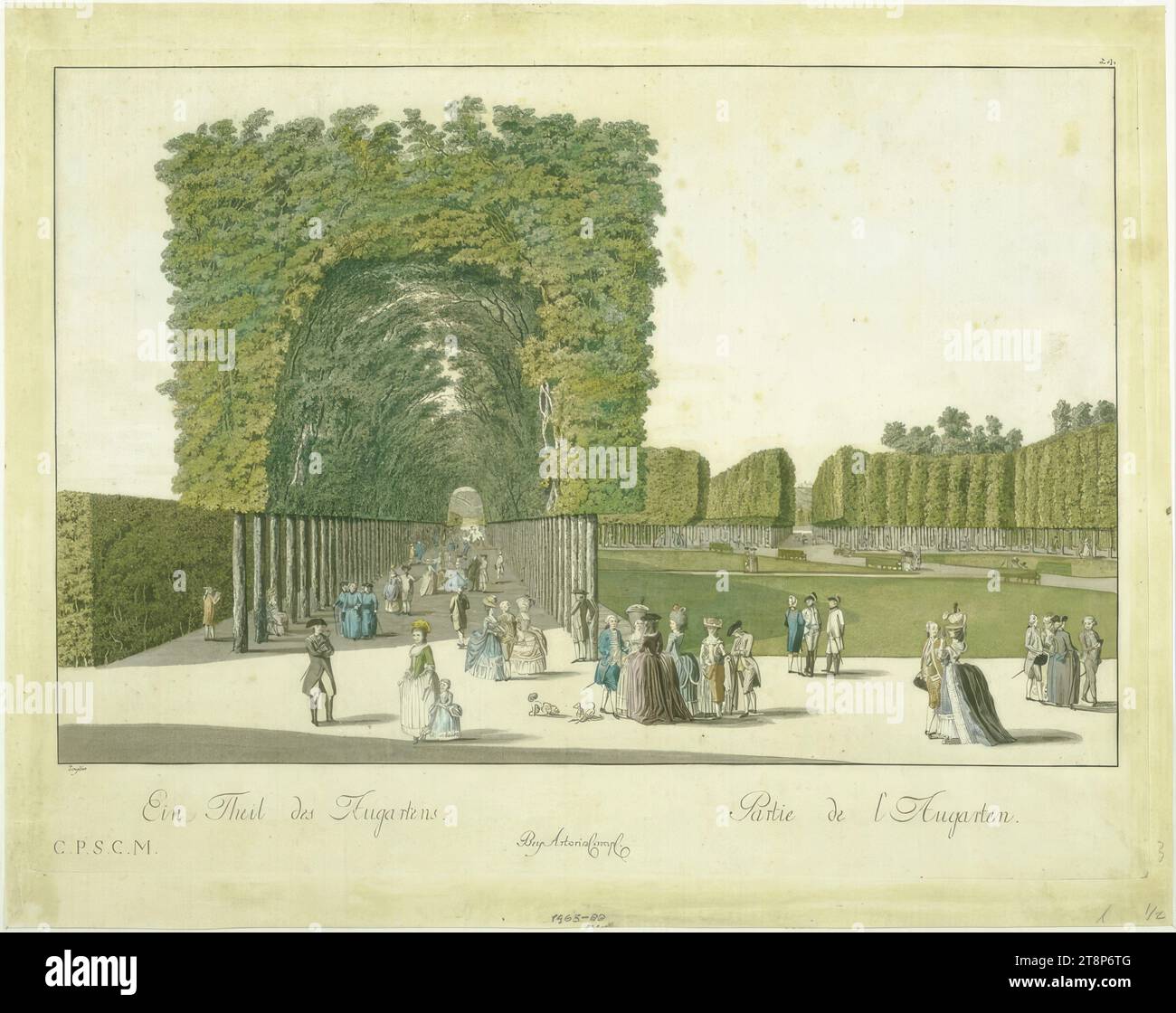 Part of the Augarten, collection of views of the residential city of ...