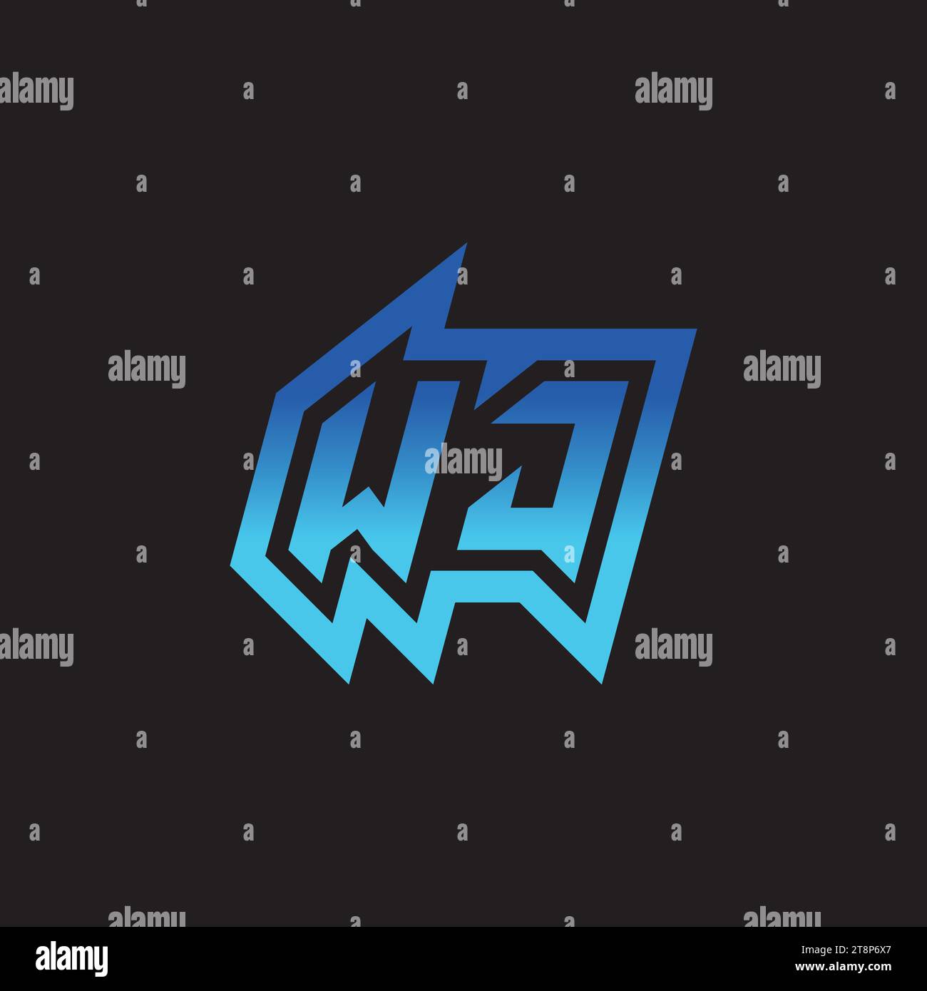 Wj gaming logo hi-res stock photography and images - Alamy