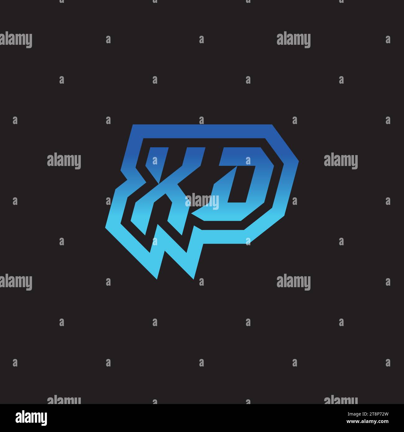 XD initial inspiration logo design esport and gaming clan ideas Stock ...