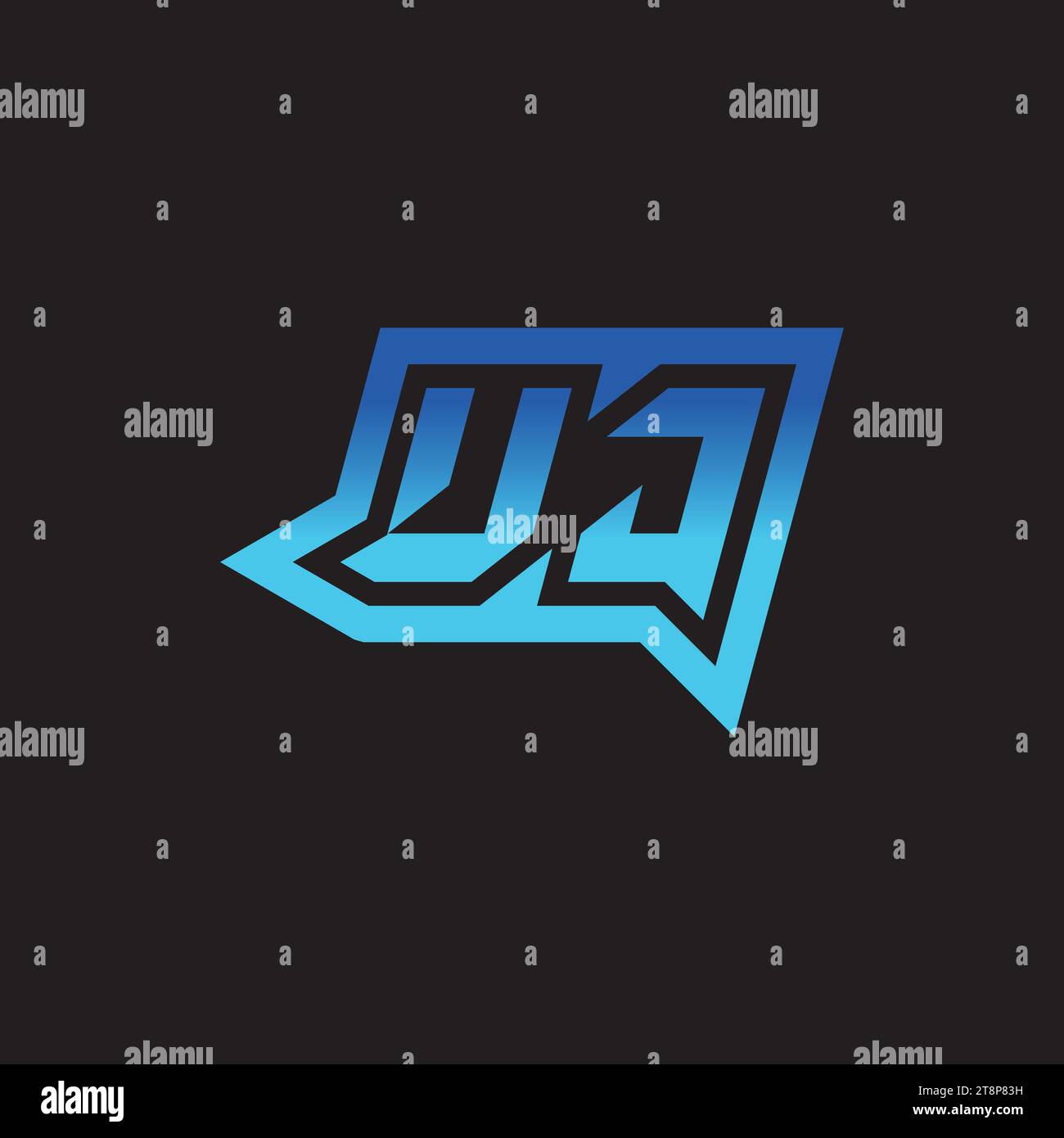 Uj minimal logo design Stock Vector Images - Alamy