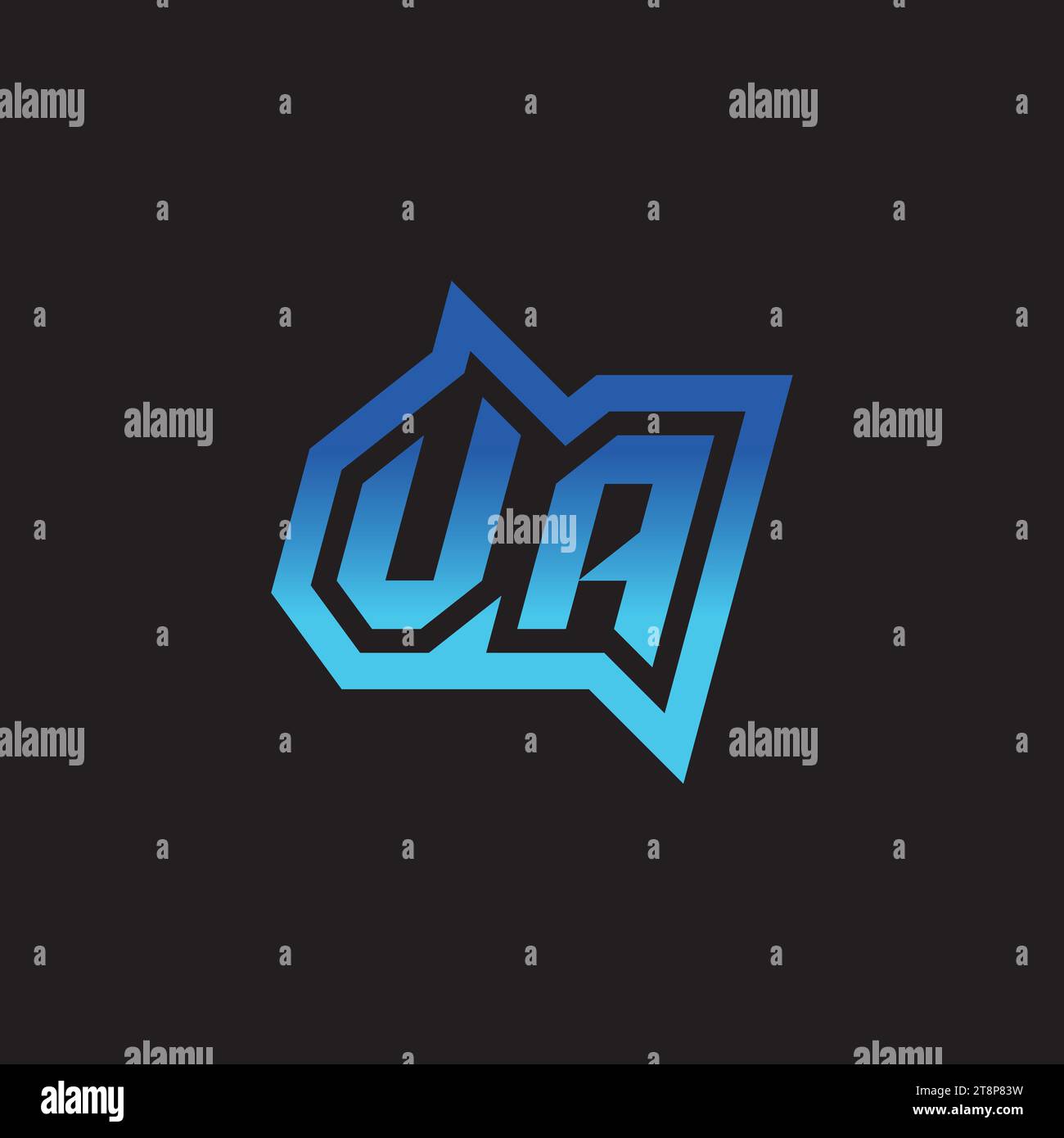 VA initial inspiration logo design esport and gaming clan ideas Stock ...