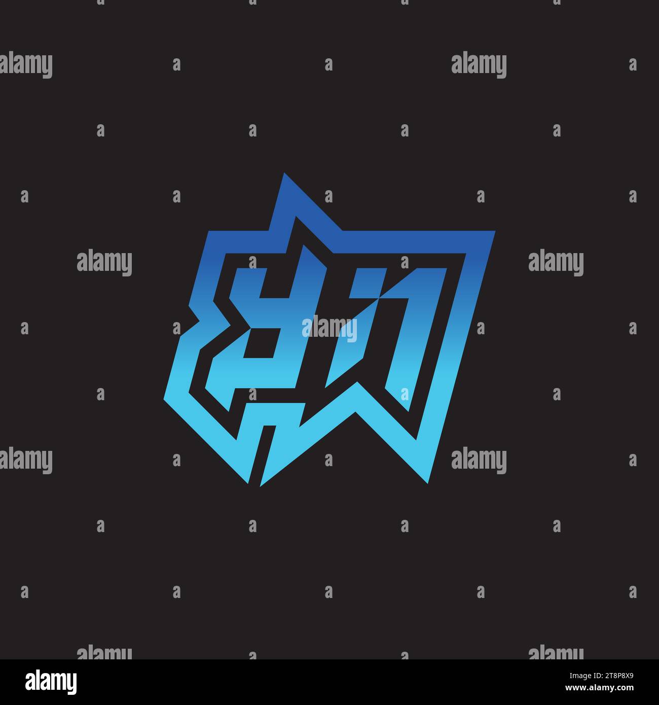 Yn gaming logo hi-res stock photography and images - Alamy