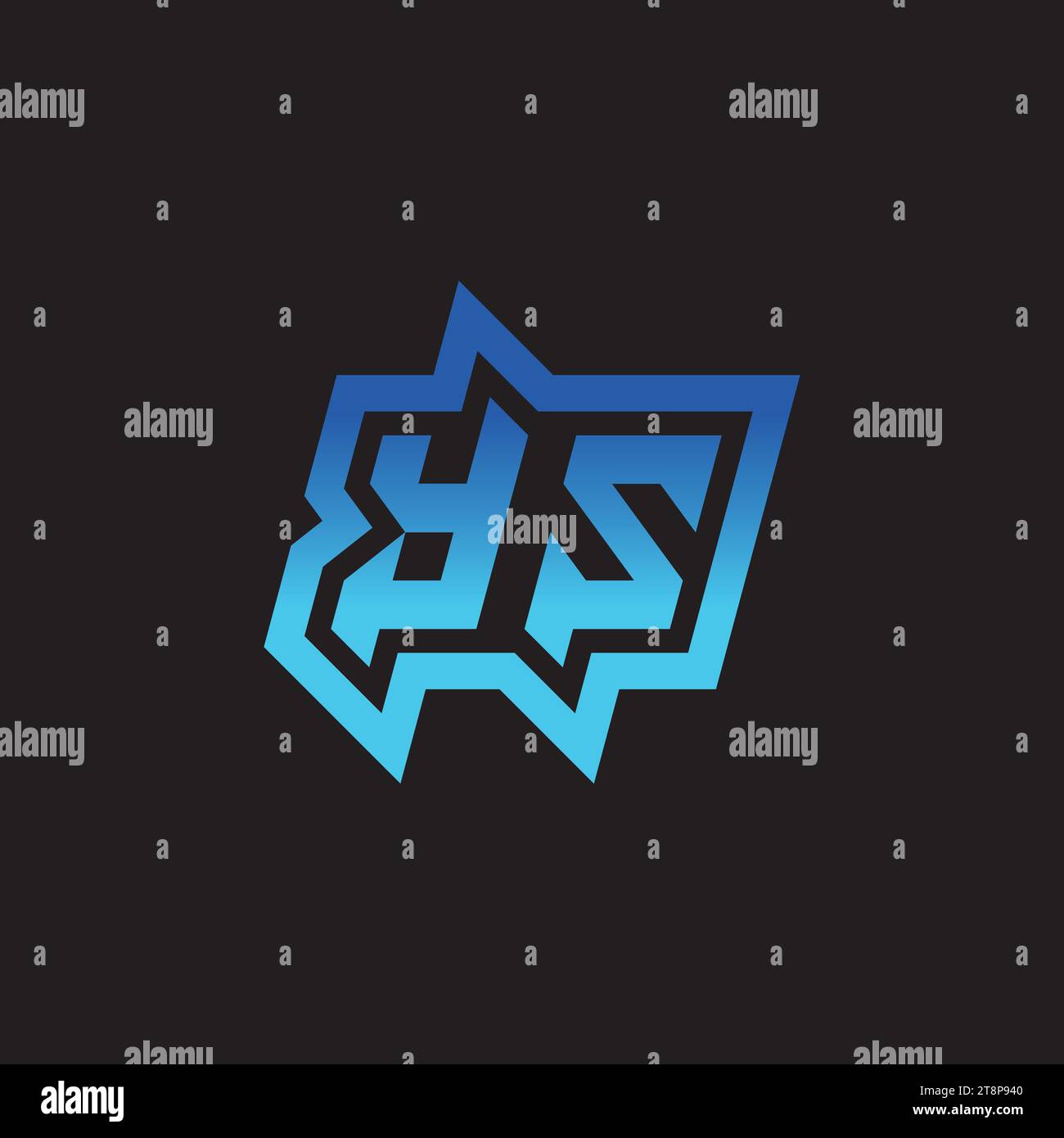 YS initial inspiration logo design esport and gaming clan ideas Stock ...