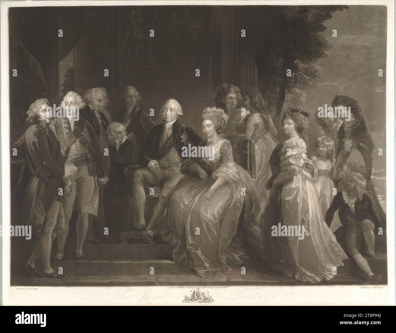 King George II of Great Britain and his family, John Murphy (Great ...