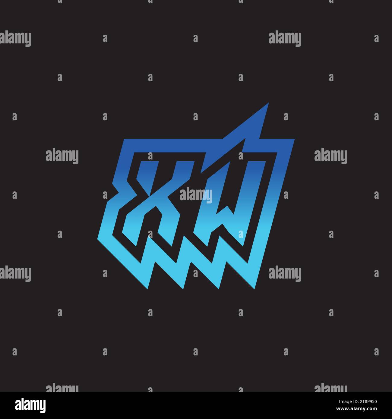 Xw gaming logo Stock Vector Images - Alamy