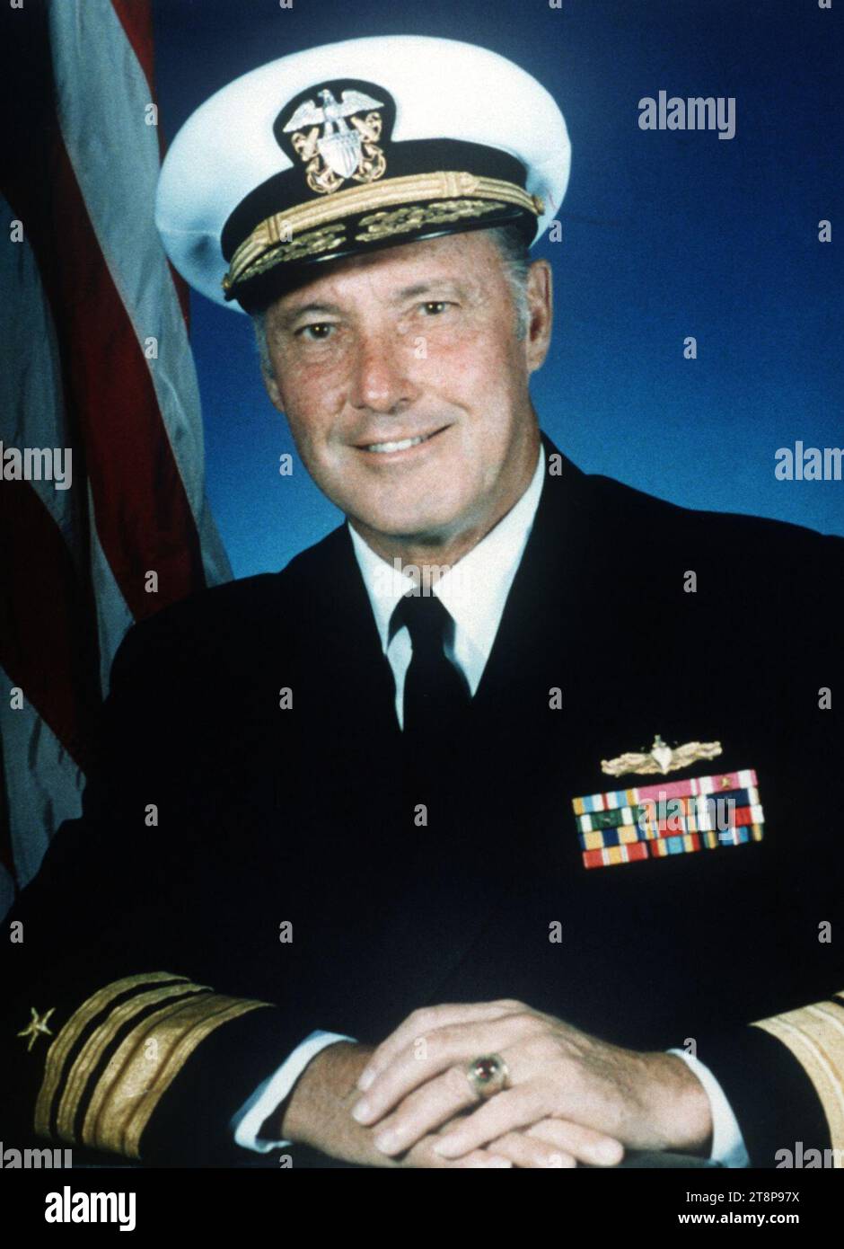Vice Admiral James A. Lyons Jr., USN (covered Stock Photo - Alamy