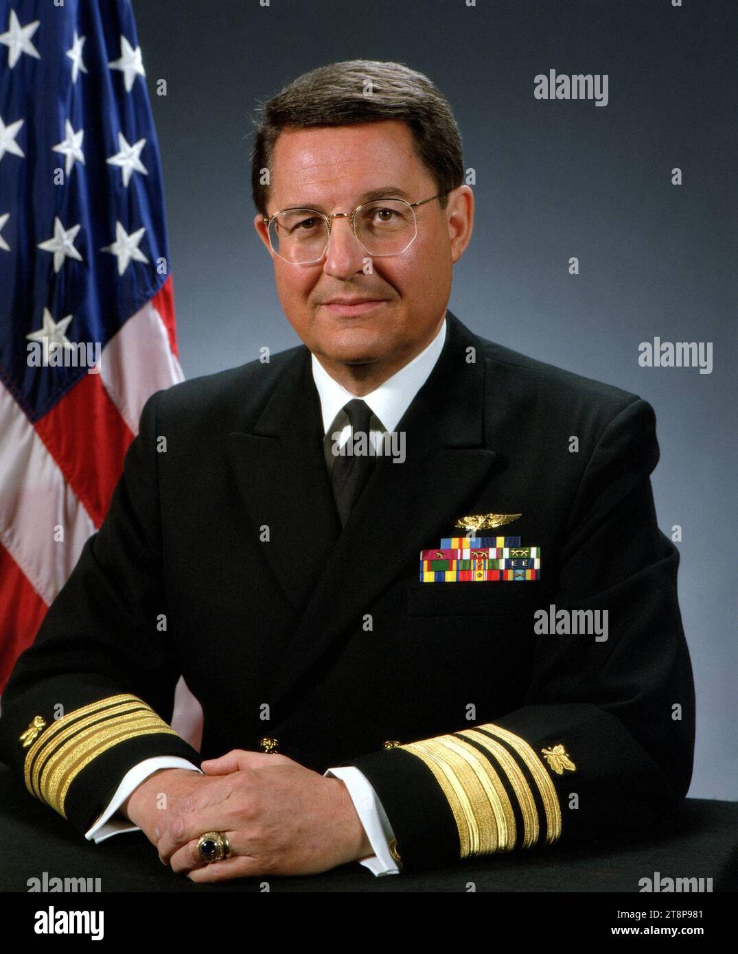 Vice Admiral Edward M. Straw, USN (uncovered 2 Stock Photo - Alamy