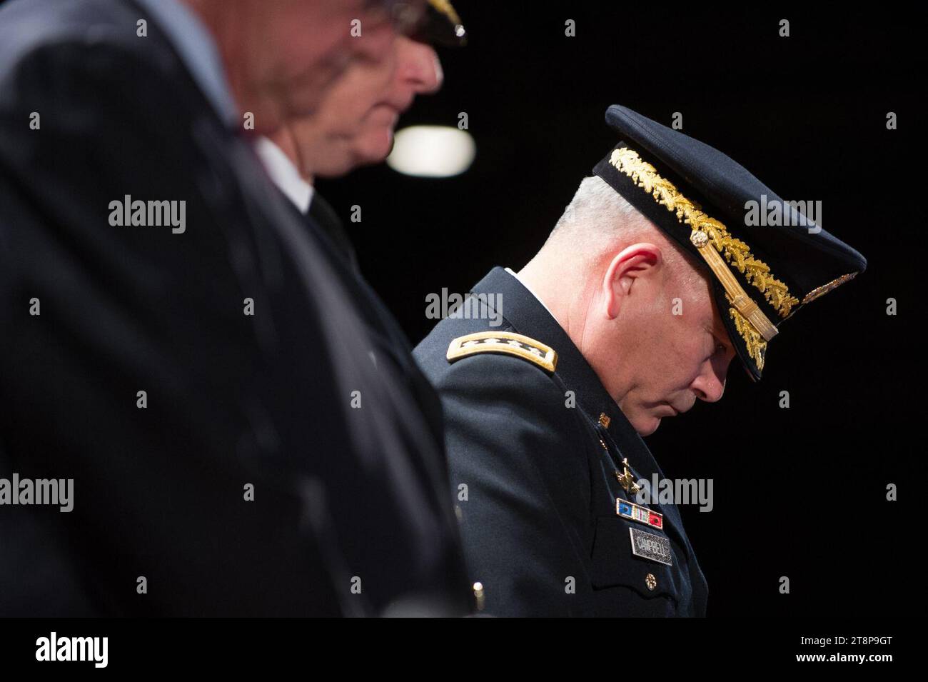 Vice Chief of Staff of the U.S. Army Gen. John F. Campbell stands on ...