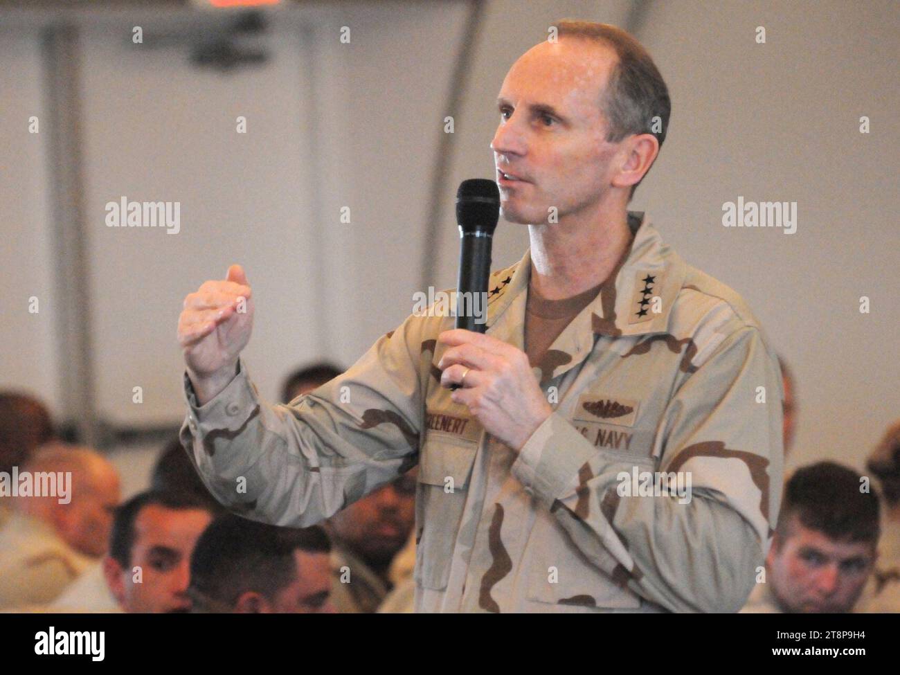 Vice Chief of Naval Operations Adm. Jonathan W. Greenert speaks with ...