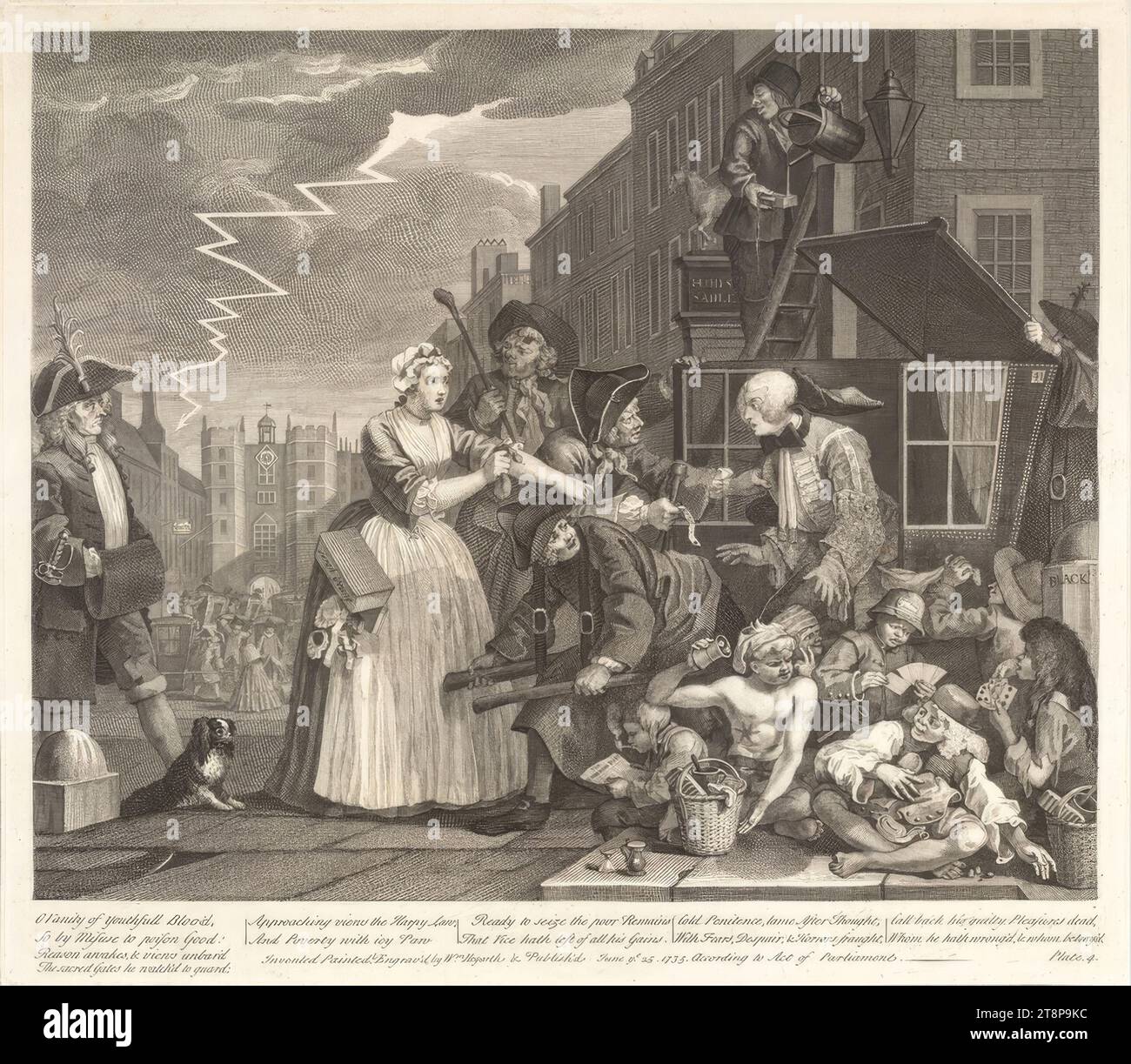 The Rake's Progress 4, The Rake's Progress, William Hogarth (London ...