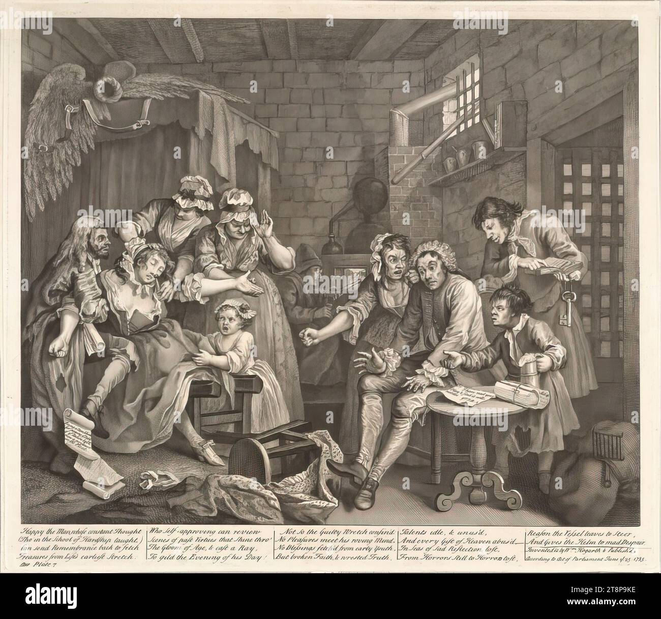 The Rake's Progress 7, The Rake's Progress, William Hogarth (London ...