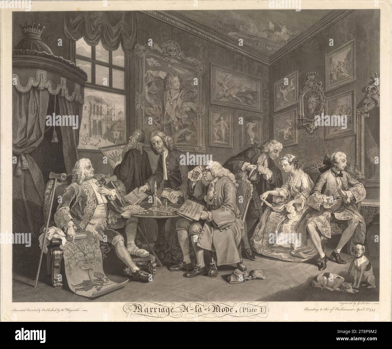 Marriage à la Mode 1, Marriage à la Mode, William Hogarth (London 1697 ...