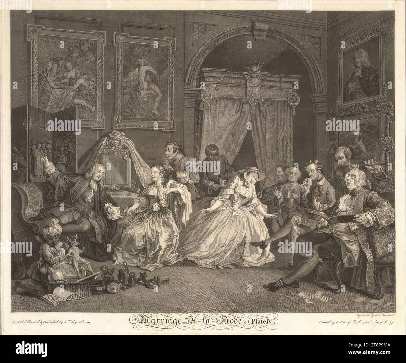 Marriage à la Mode 4, Marriage à la Mode, William Hogarth (London 1697 ...