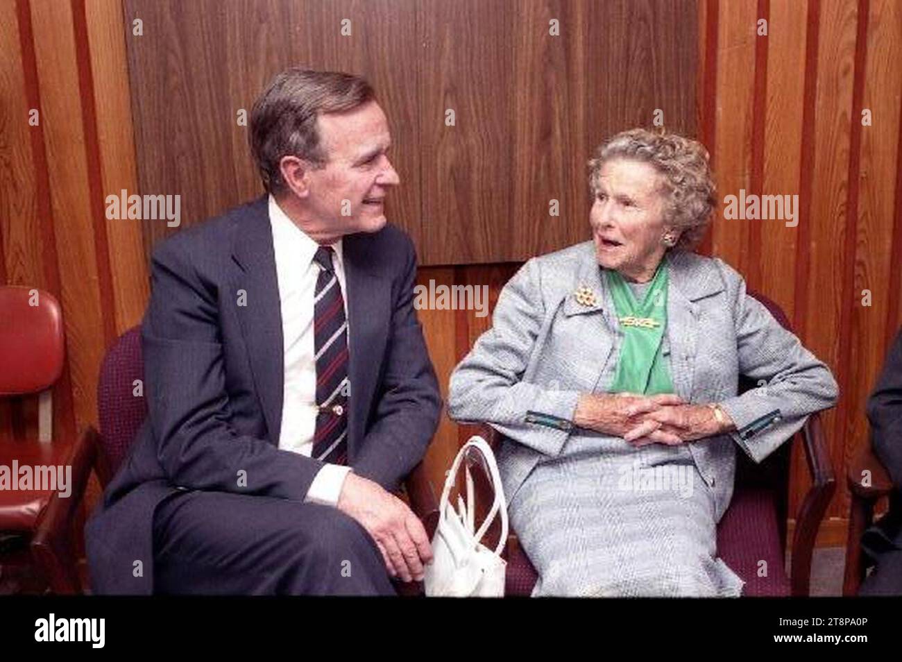 Vice President George Bush meets with his mother, Dorothy Walker Bush ...
