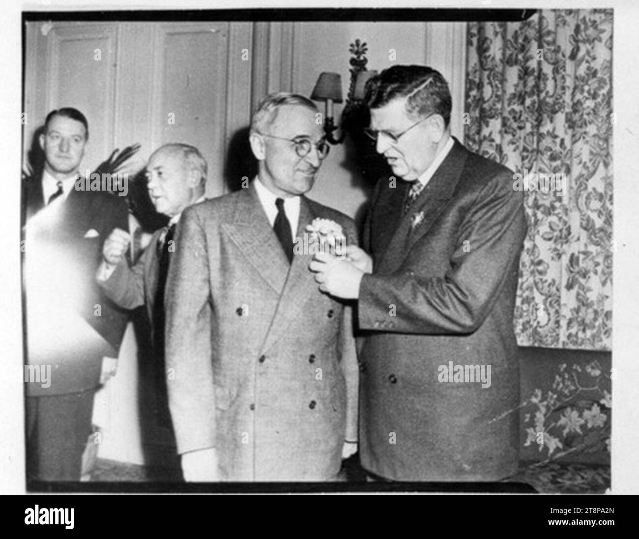 Vice President Harry S. Truman in Chicago 64-1875 Stock Photo - Alamy