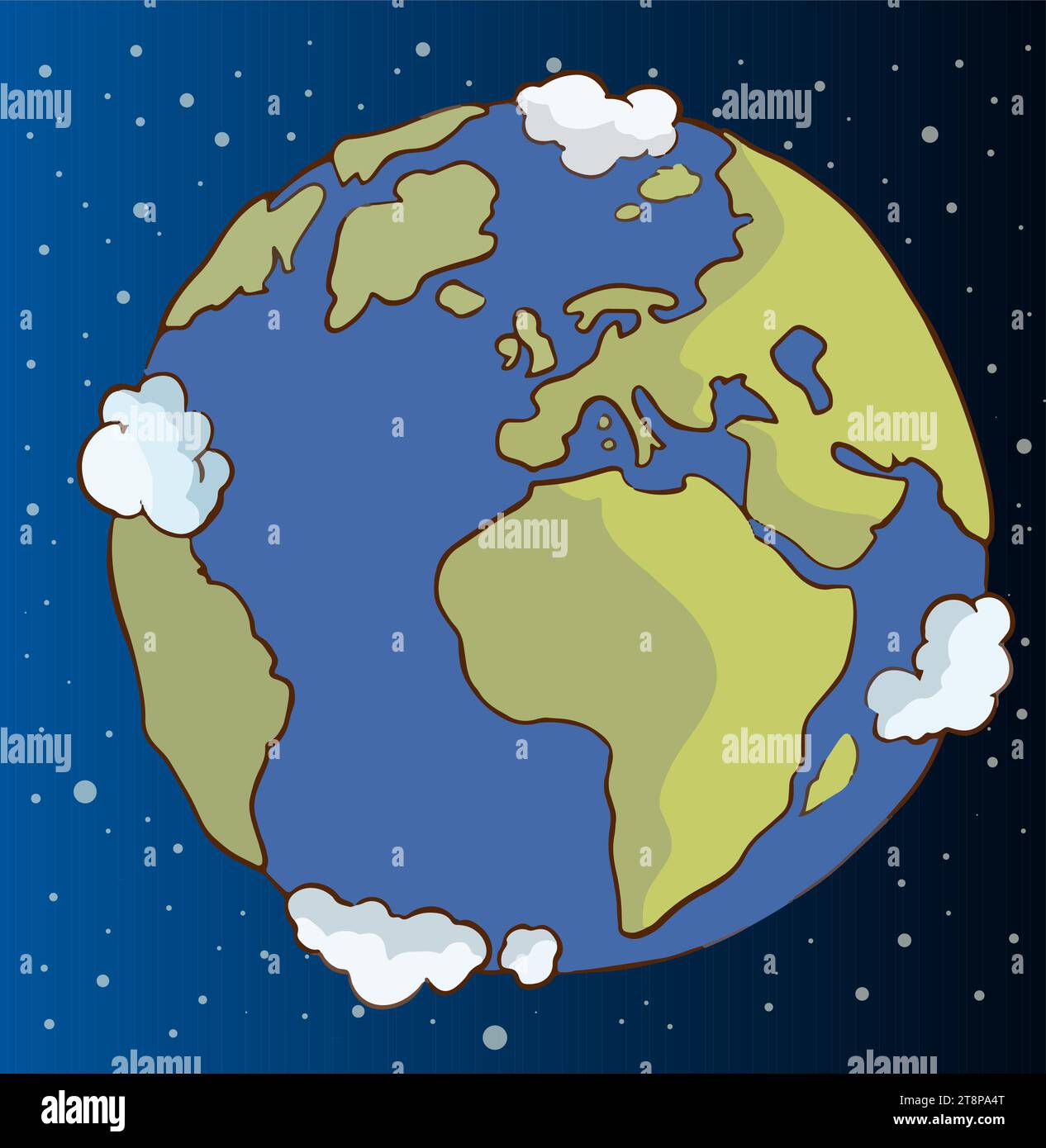 vector illustration of cartoon world Stock Vector Image & Art - Alamy