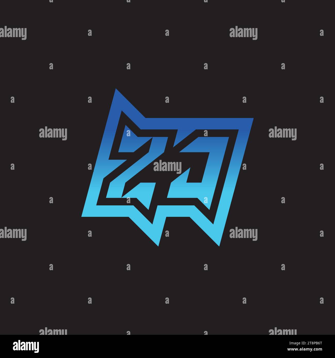 Zj logo design hi-res stock photography and images - Alamy