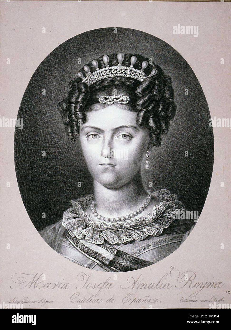 Vicente peleguer-maria josefa amalia Stock Photo - Alamy