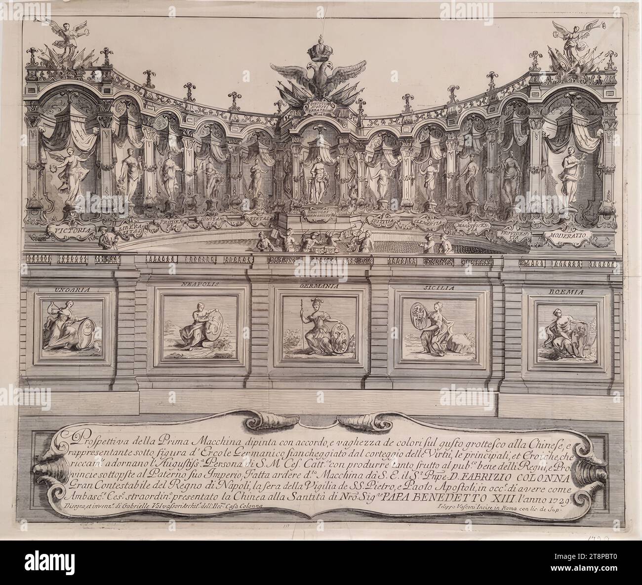 First firework display for the Chinea Festival ('Festa della Chinea ...