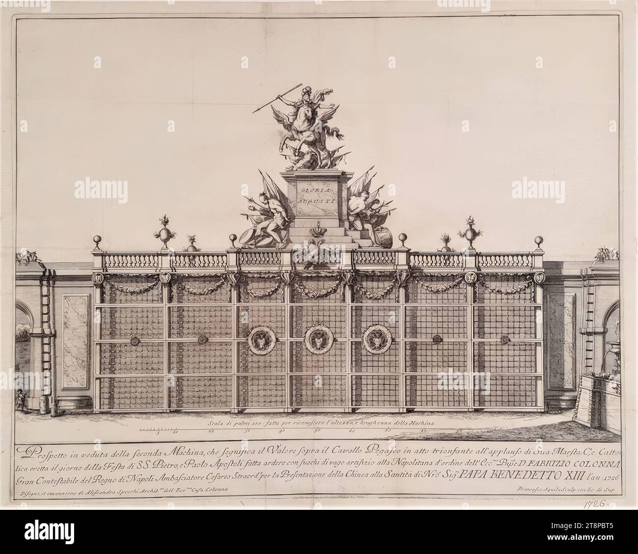 Second firework display for the Chinea festival ('Festa della Chinea ...