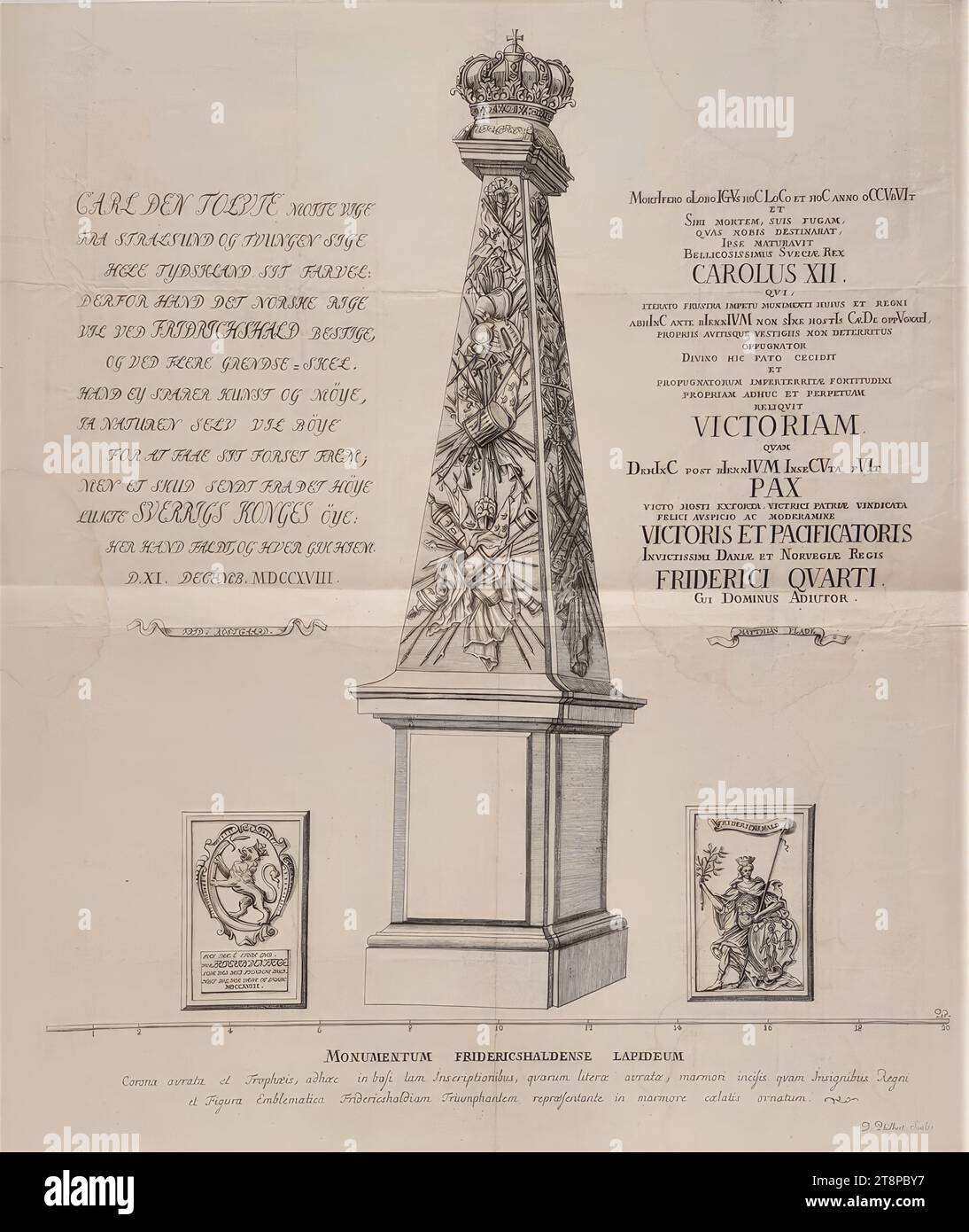 Obelisk vor der festung fredriksten hi-res stock photography and images ...