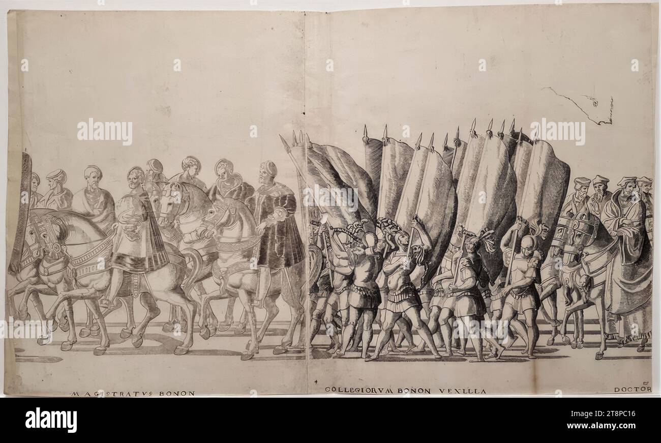 Triumphal procession of Emperor Charles V and Pope Clement VII after ...