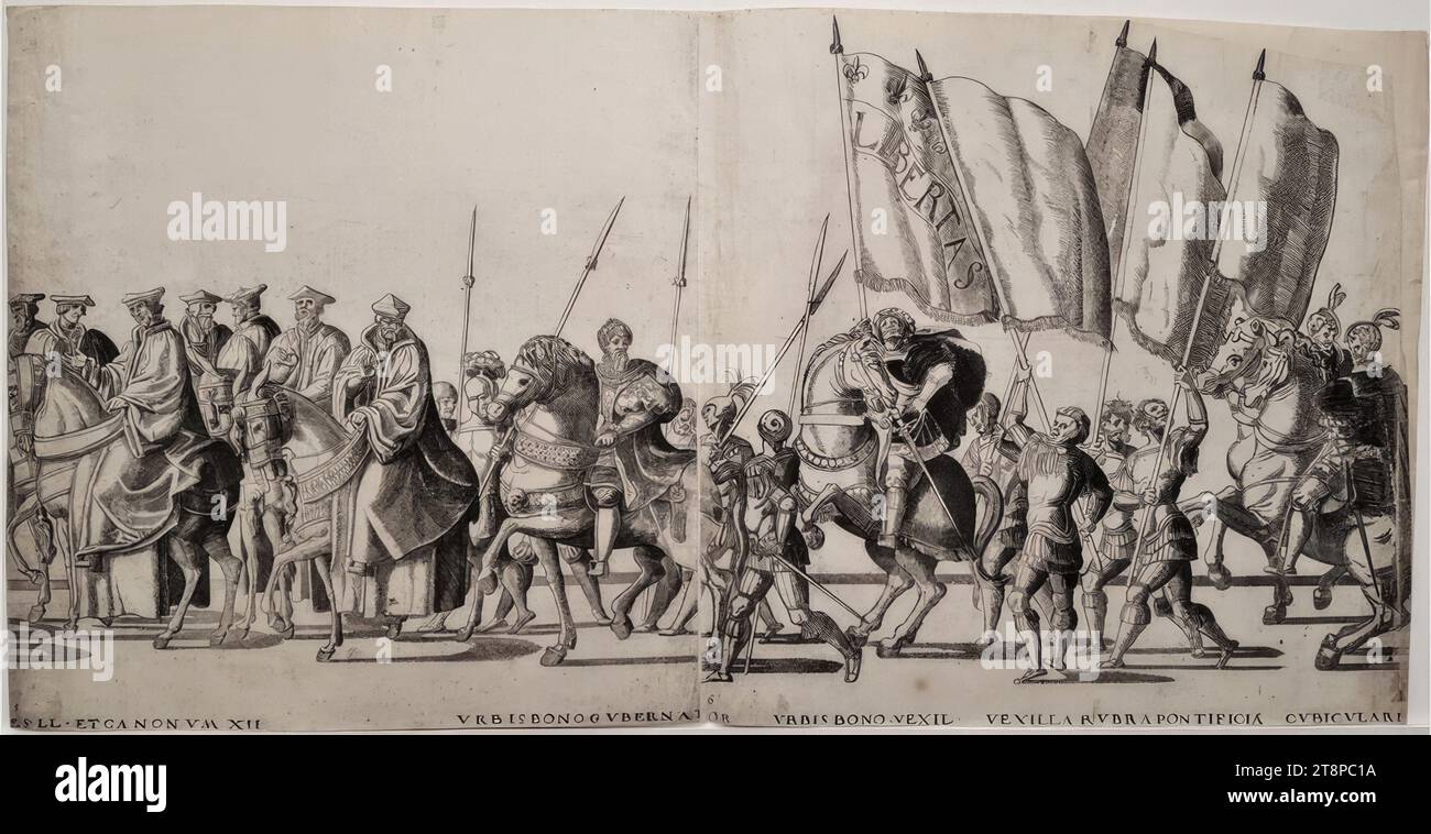 Triumphal procession of Emperor Charles V and Pope Clement VII after ...