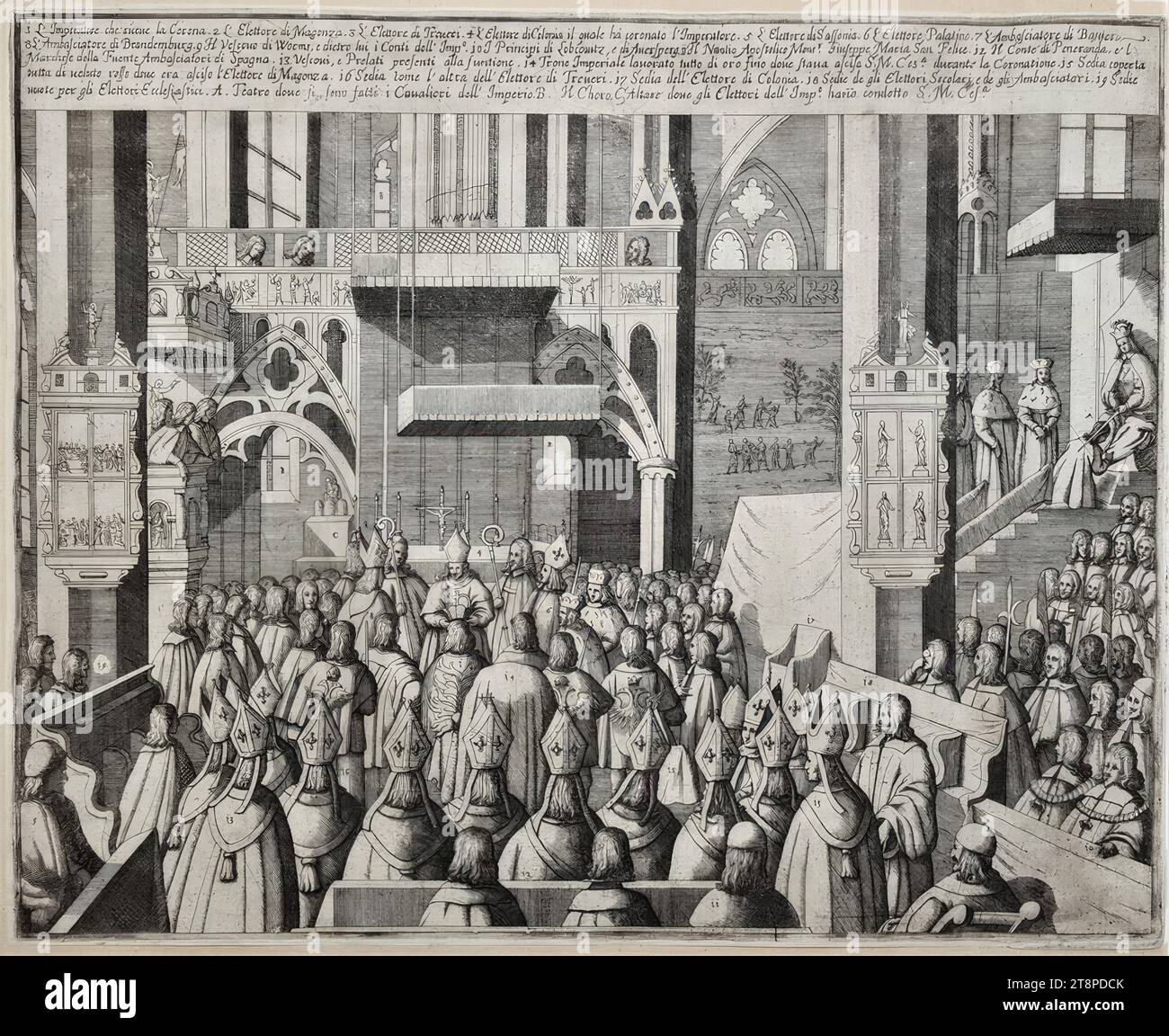 Coronation of Leopold I as Roman-German Emperor in St. Bartholomew's ...