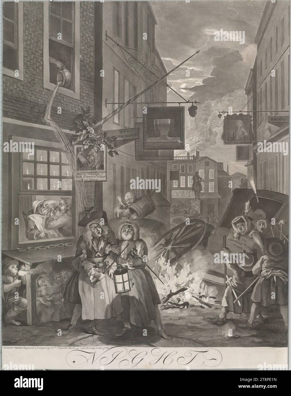 Night, The Four Times of Day, William Hogarth (London 1697–1764 London ...