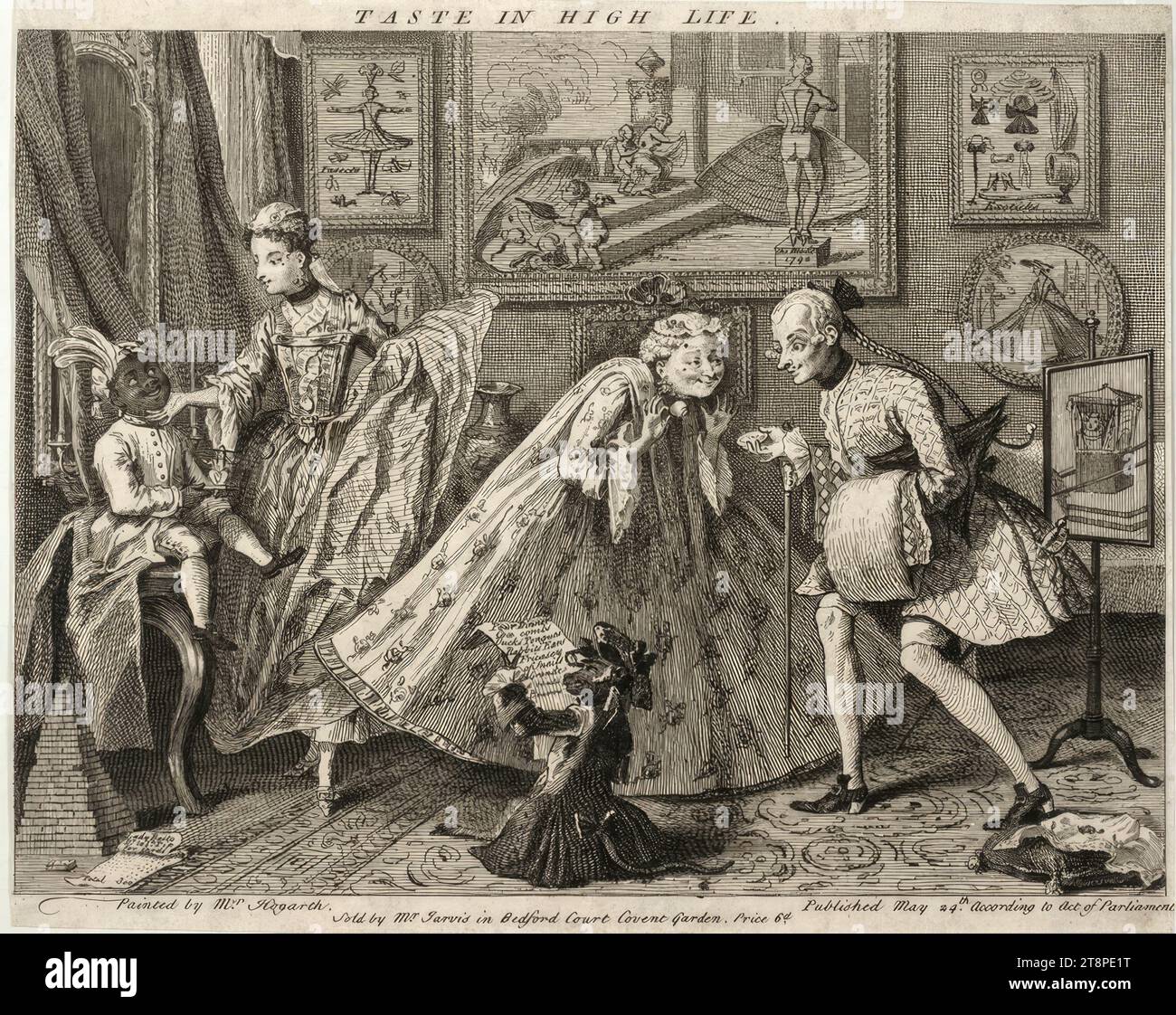 Taste in high life, mid-18th century, print, etching, 21.4 x 26.7 cm ...