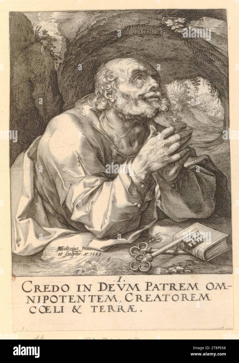 Apostle Peter, Christ, the Twelve Apostles and Paul, Hendrick Goltzius ...