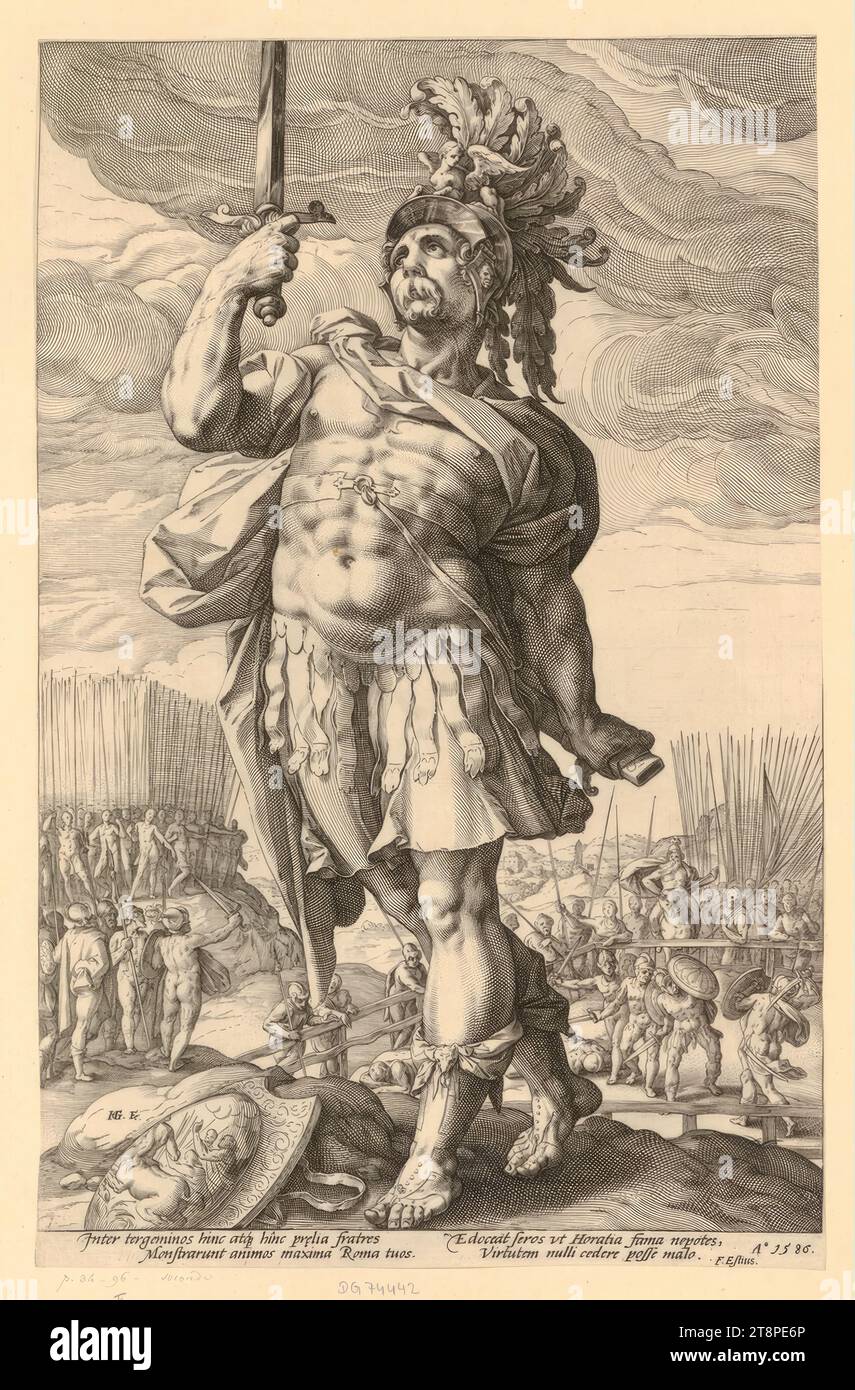 Publius Horatius, The Roman Heroes, Hendrick Goltzius, 1586 ...