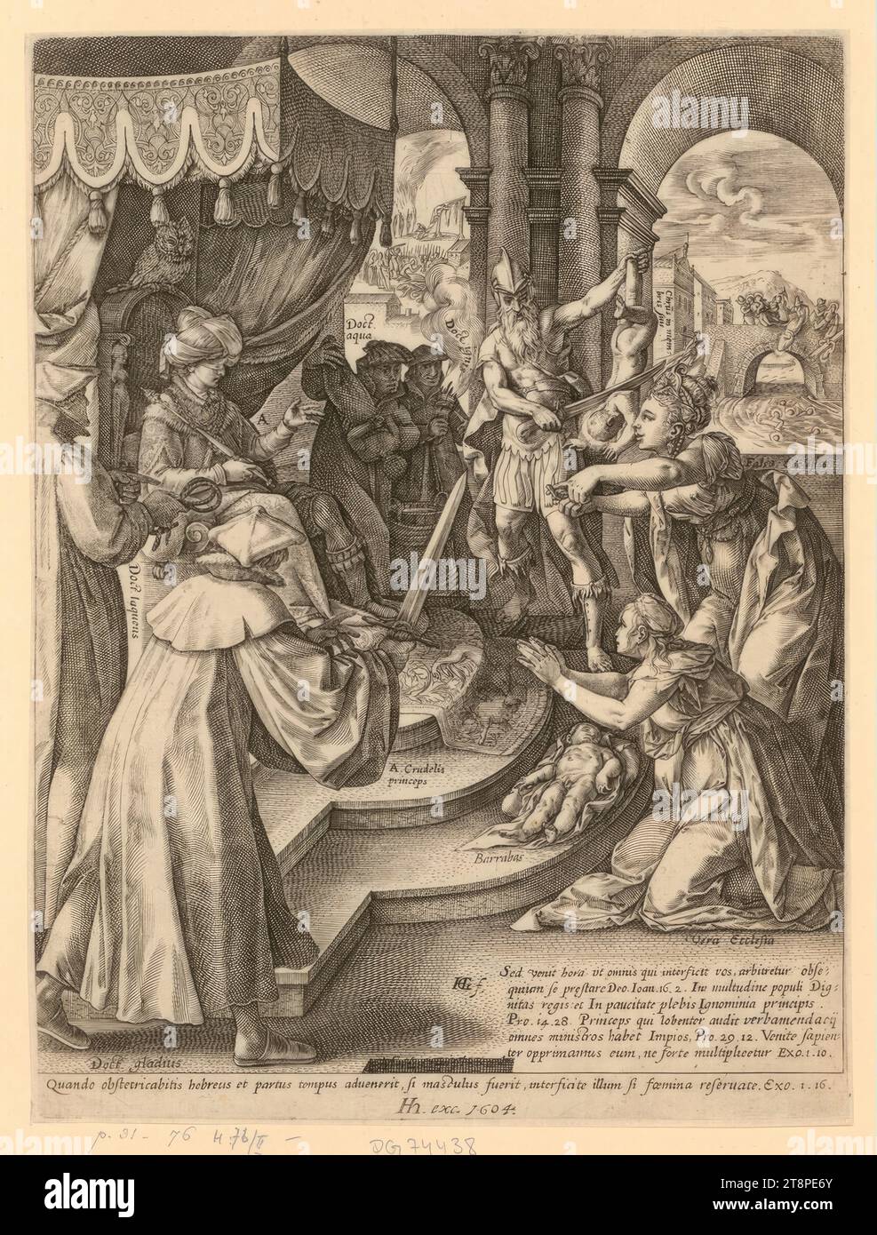 Allegory of the True and False Church, 1604, printmaking, copperplate ...