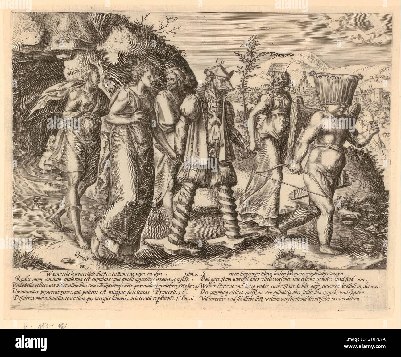 Greed is the root of all evil (allegory), Litis abusus, 1597-1604 ...