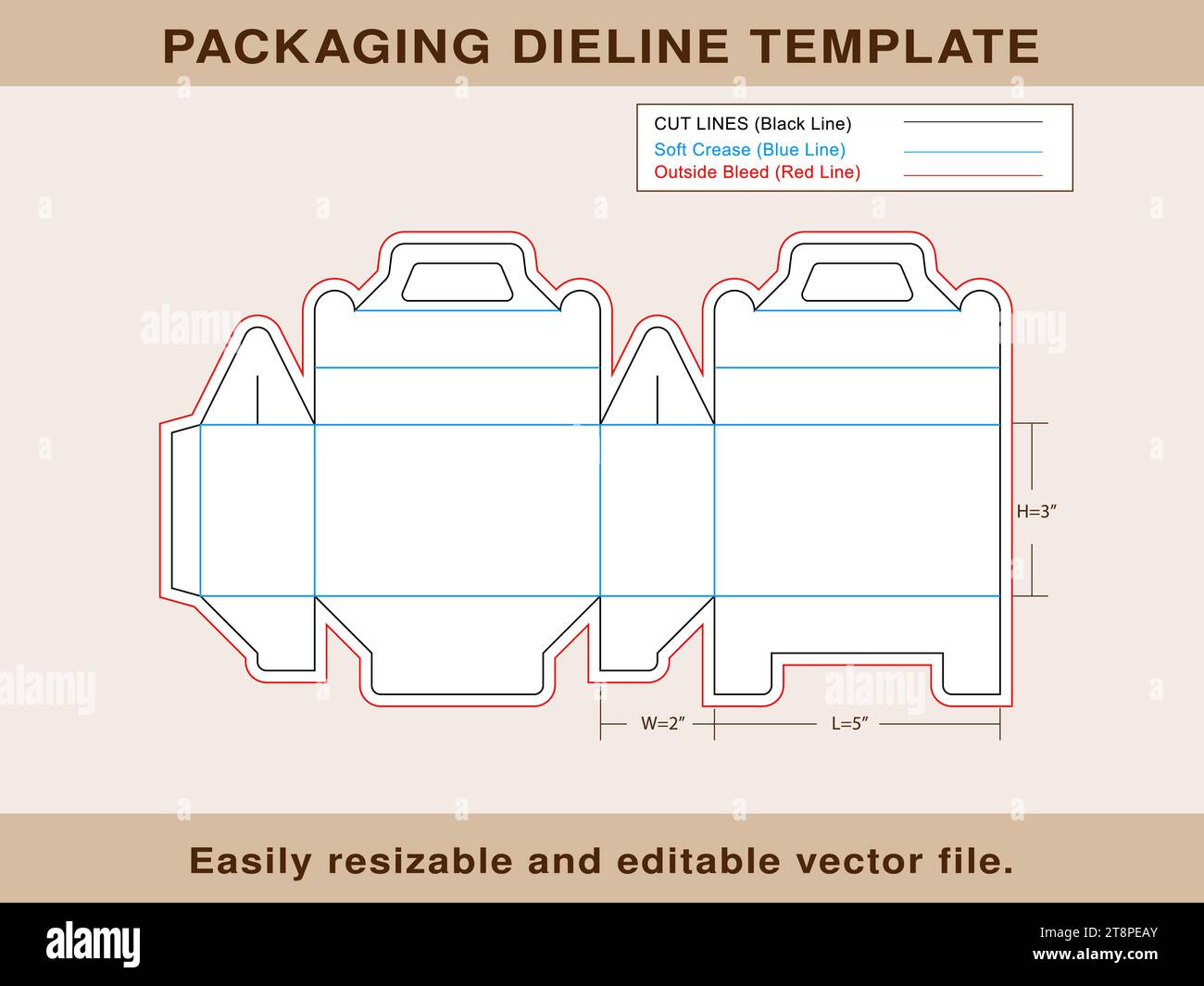 Large Cable Box, Gift Box, Storage Box, Die line Template Editable ...