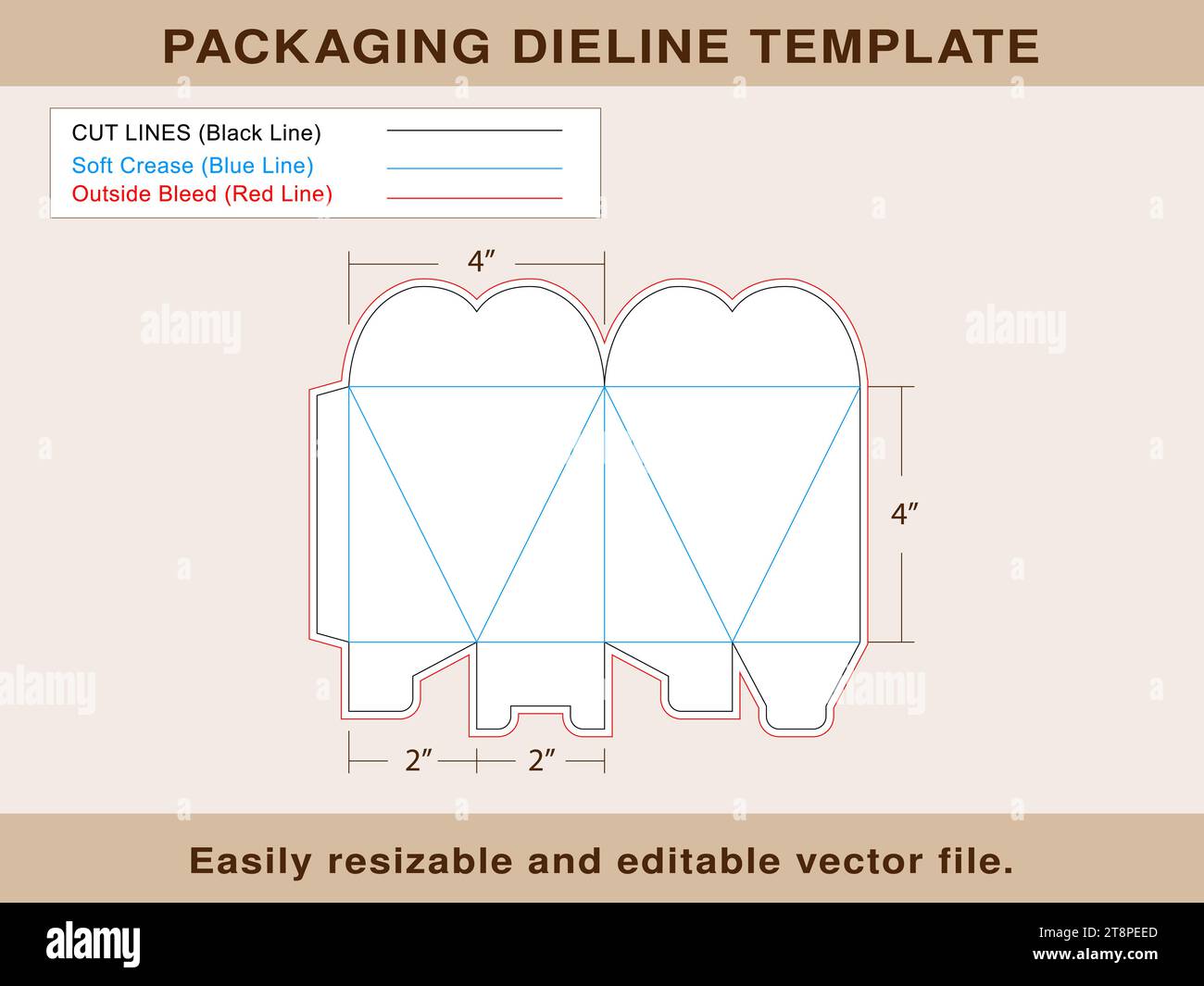 Heart Shape Box, Gift Box, Storage Box Die line Template Editable ...