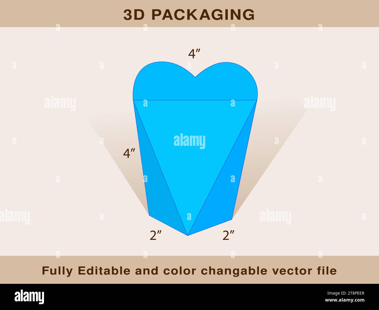 Heart Shape Box, Gift Box, Storage Box Dieline Template Editable Vector ...