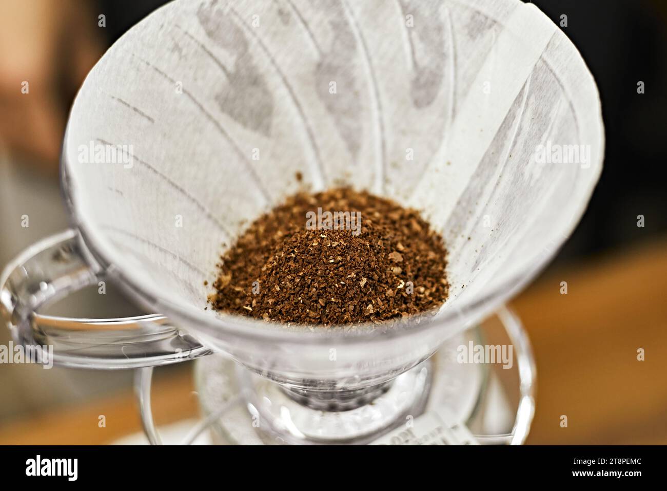 Alternative coffee brewing method, using pour over dripper and paper ...