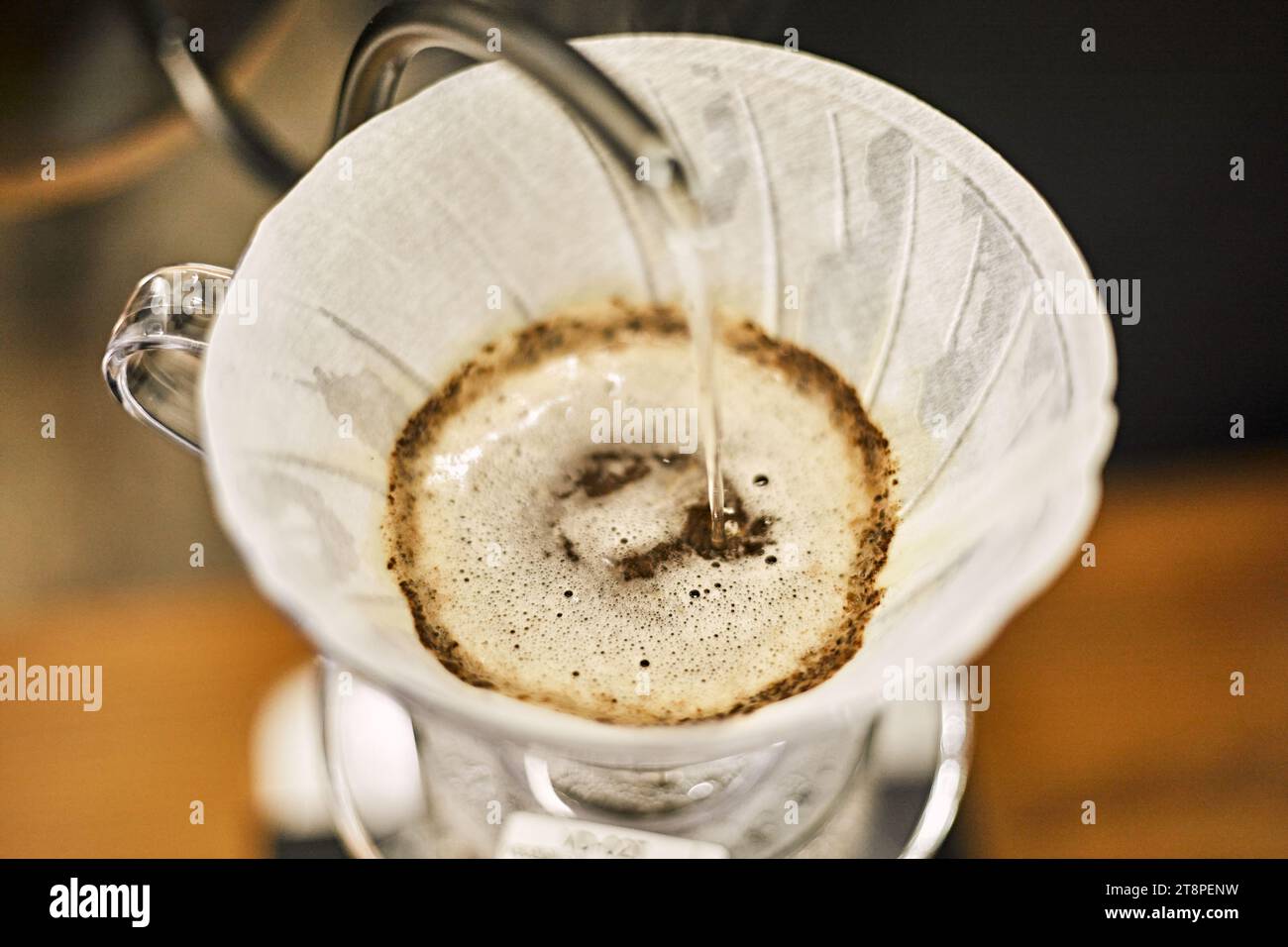 Alternative coffee brewing method, using pour over dripper and paper ...
