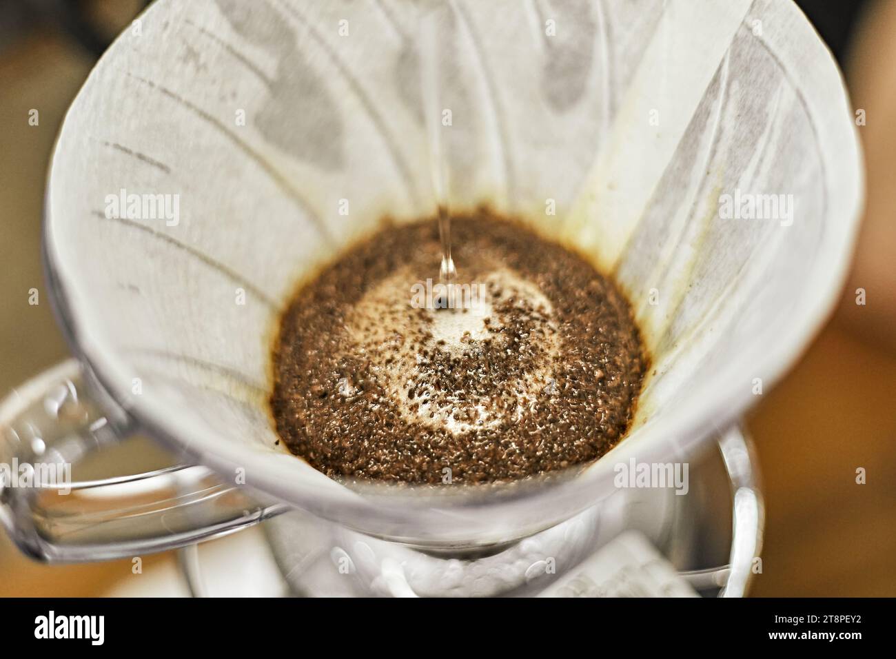 Alternative coffee brewing method, using pour over dripper and paper ...