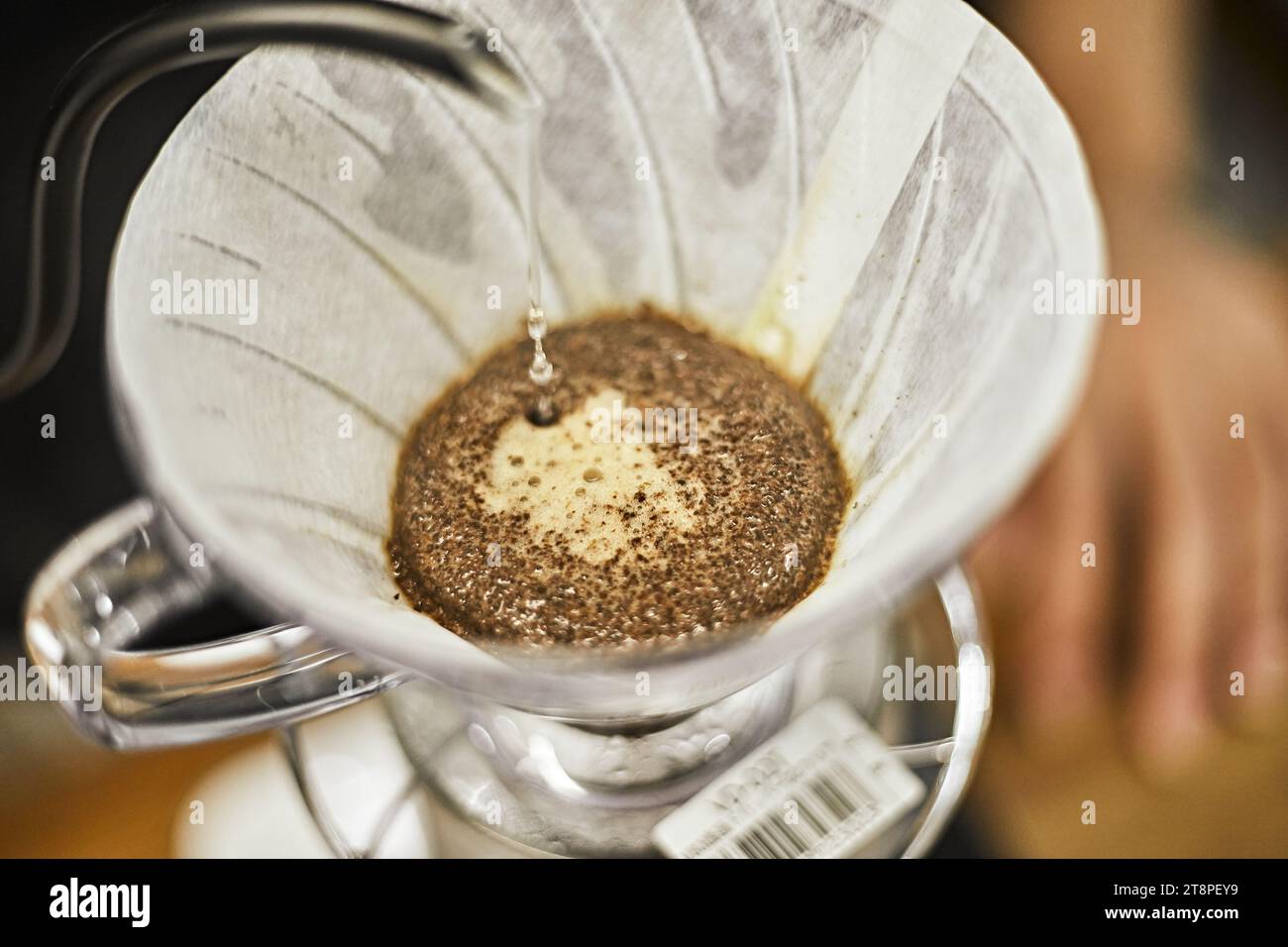 Alternative coffee brewing method, using pour over dripper and paper ...
