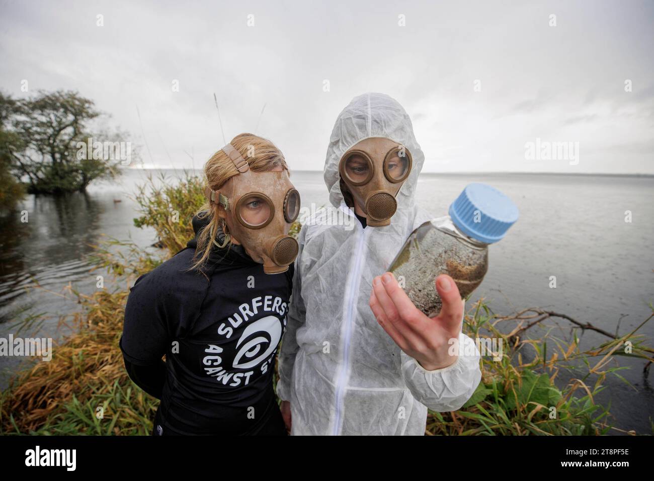 EDITORIAL USE ONLY Carla Magee (left) and Aine McAuley from Surfers ...
