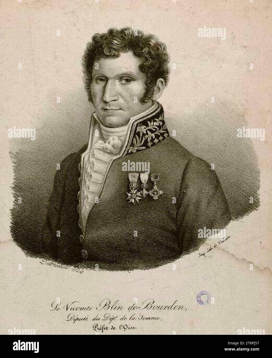 Vicomte Marie Louis Alexandre Blin de Bourbon (1782-1849 Stock Photo ...