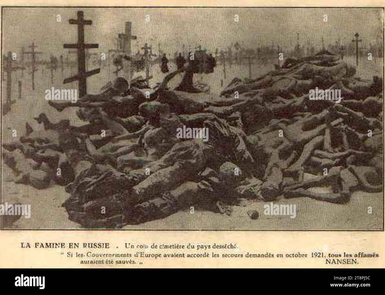 Victims of the 1921 famine in Russia - Nansen Stock Photo - Alamy