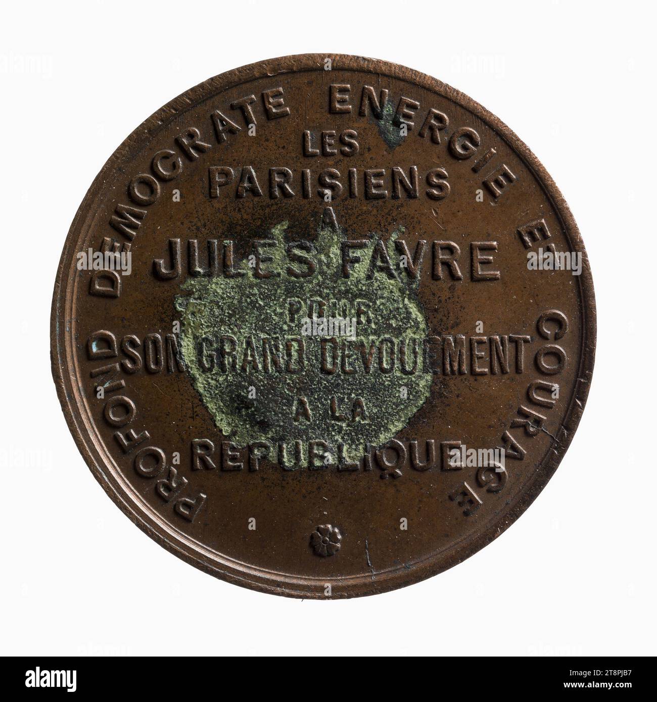 Tribute of the Parisians to Jules Favres for his devotion to the ...