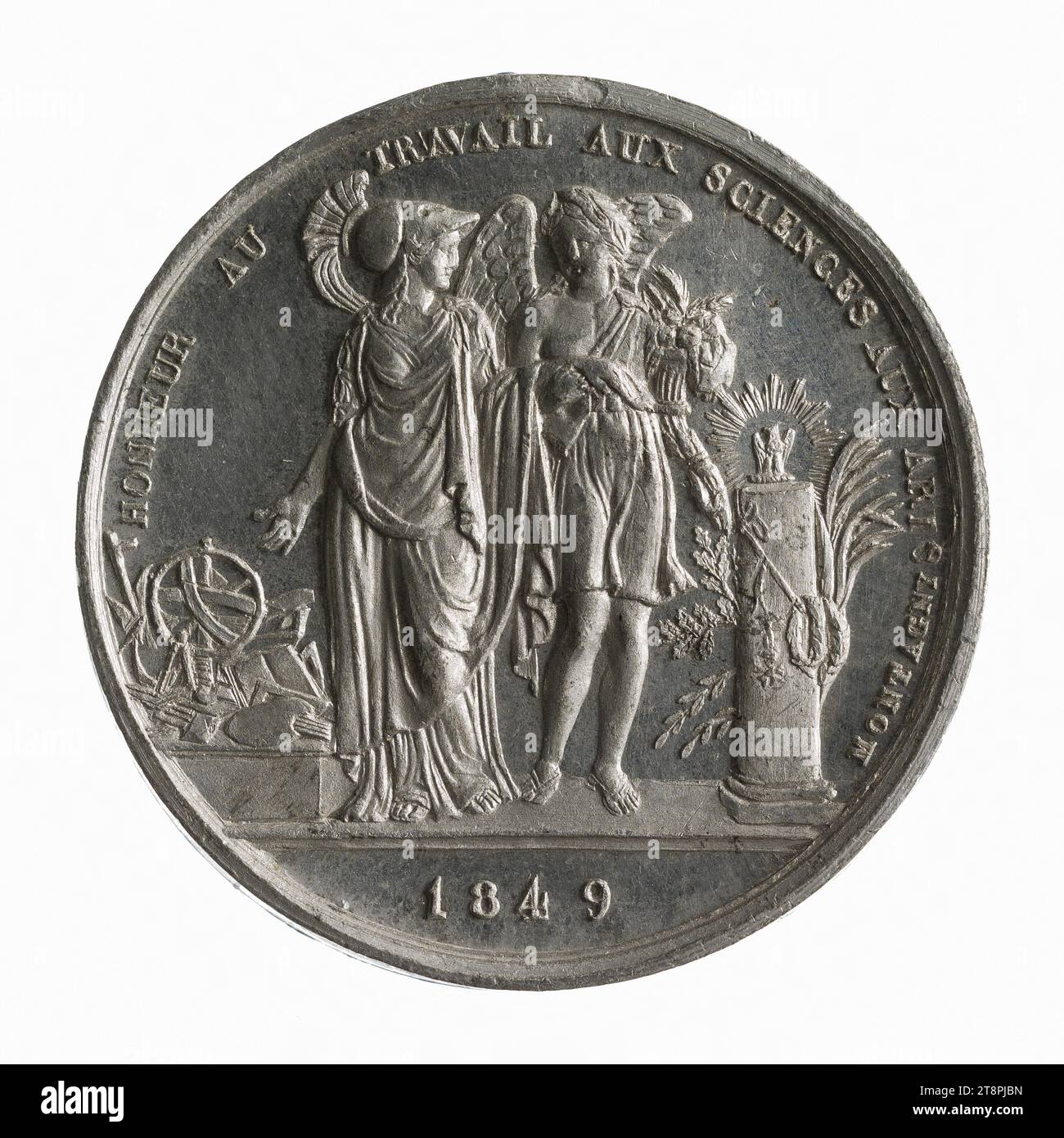 Honneur au travail, aux sciences, aux arts, 1848, About 1848, 19th ...