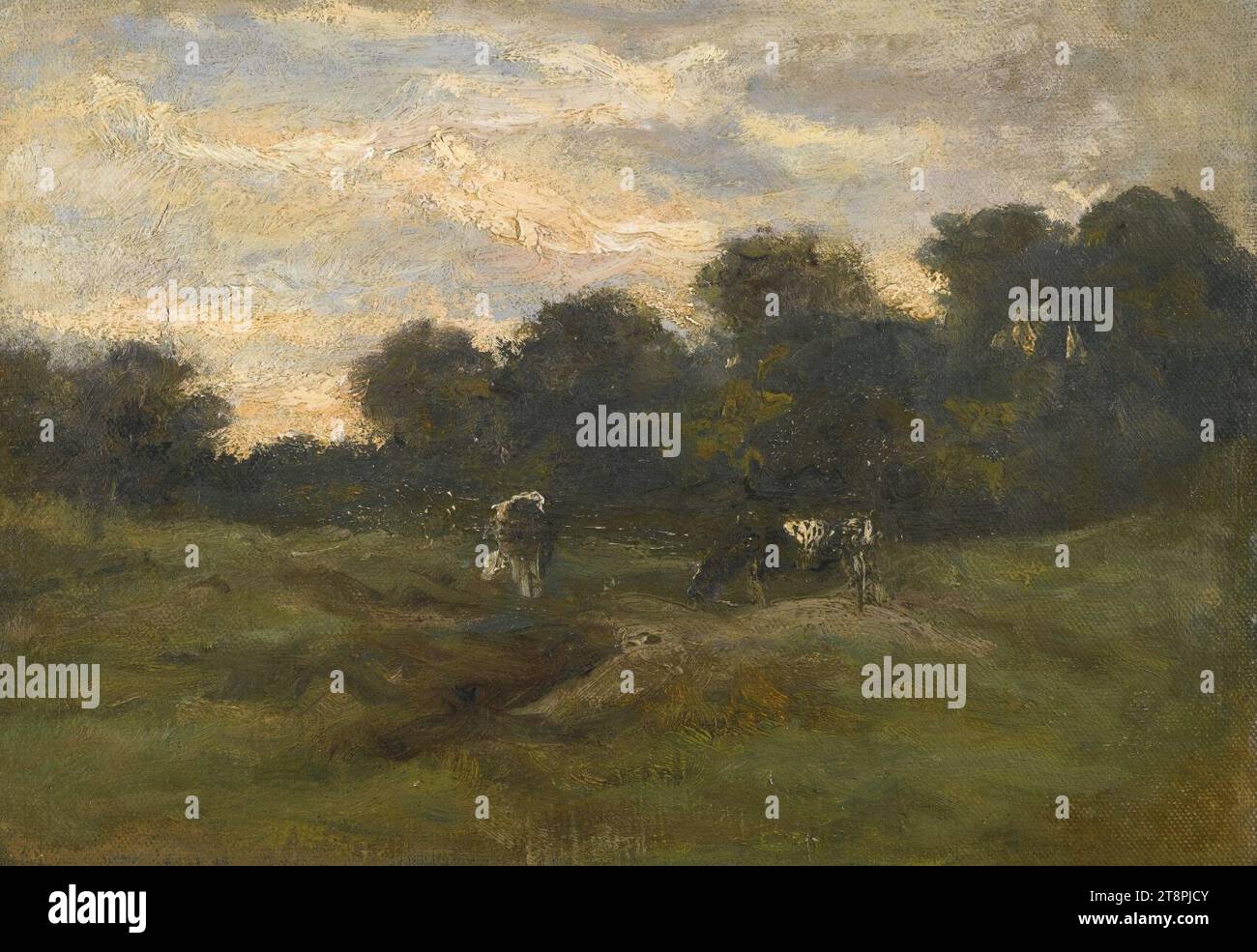 Vincent van Gogh - Cows in the Meadow (1883 Stock Photo - Alamy