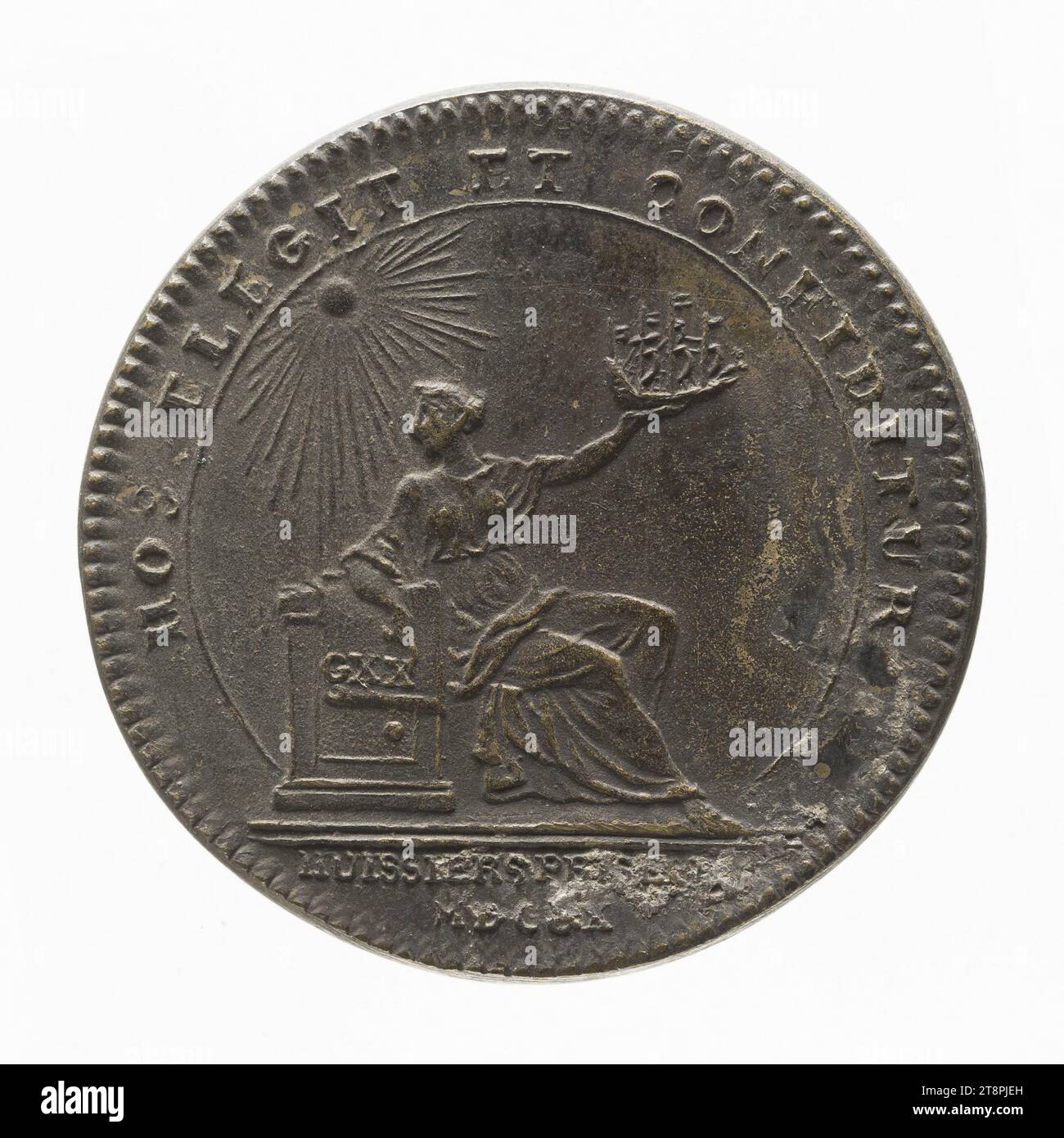 Bailiffs, 1710, Numismatic, Coin (numismatic), Bronze, Dimensions ...