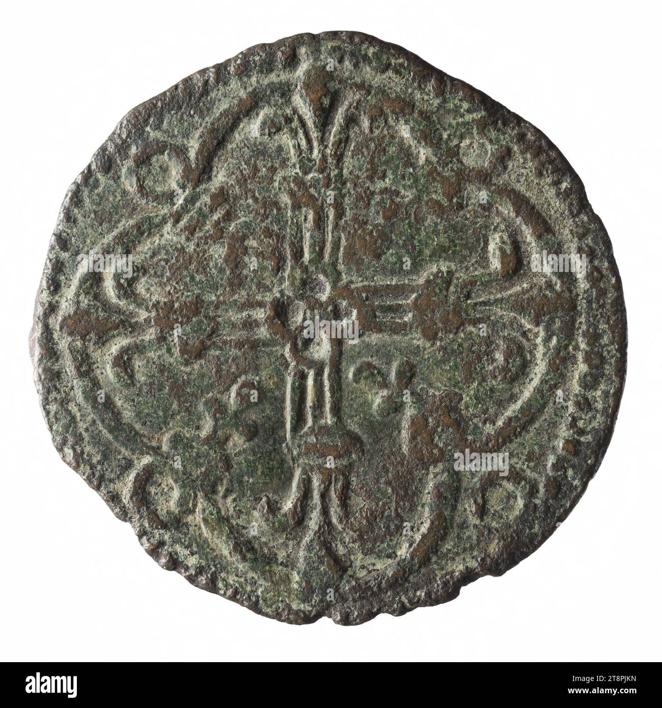 Counting token with crown and cross, 13th-15th century, Numismatic ...